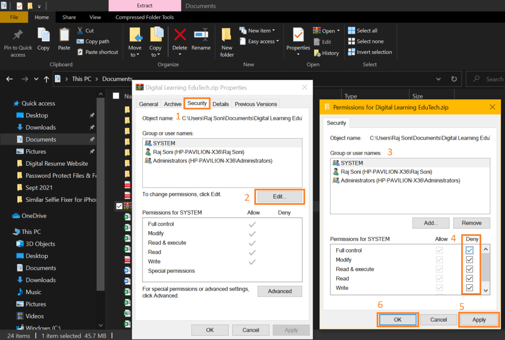 How To Lock Files & Folders In Windows 10