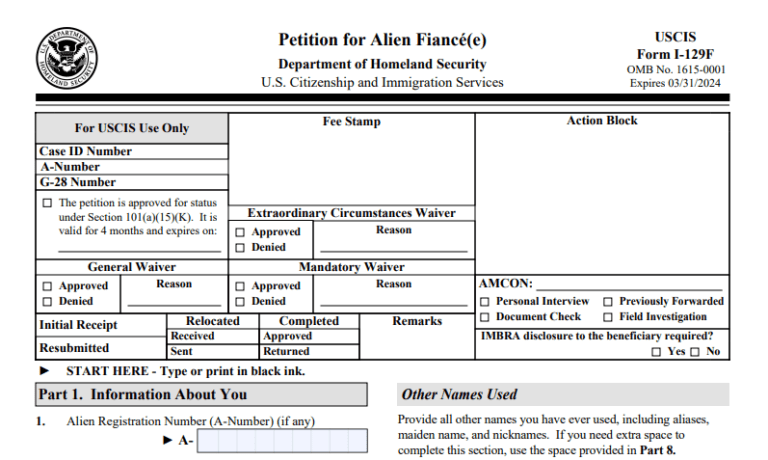 Navigating The Complexities Of Form I-129F: Step-by-Step Instructions